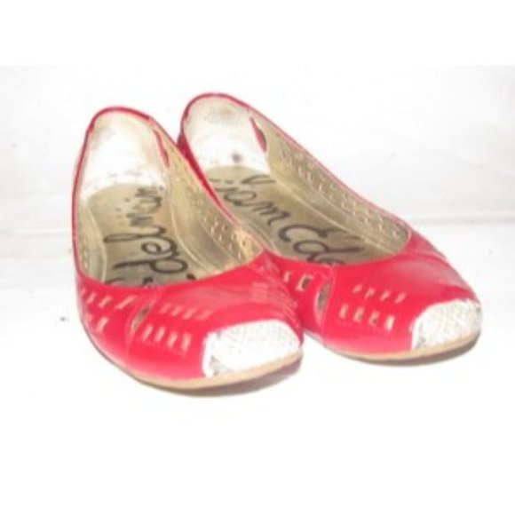 Sam Edelman | Shoes | Sam Edelman Red Patent Leather W Snakeskin Accent ...